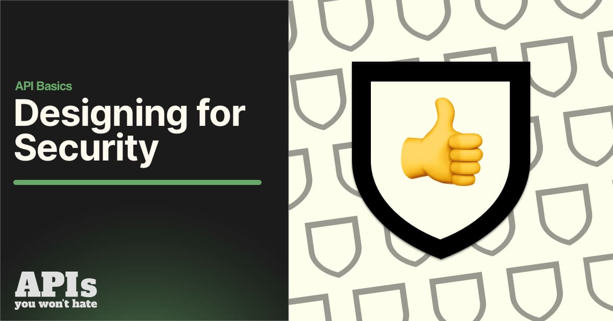 API Design Basics: Security